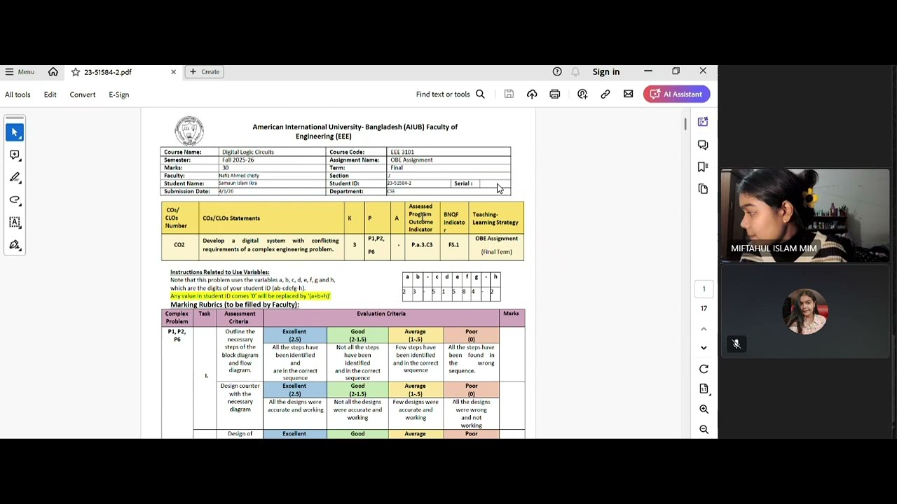 DLC Assignment, Explanation ||AIUB-----24-25