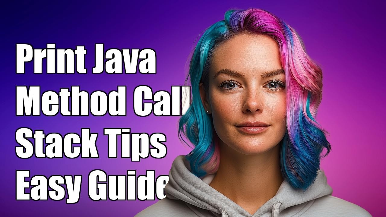 How to print java method call stack?