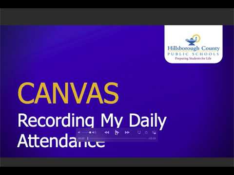 HCPS Canvas Record My Attendance Student Video