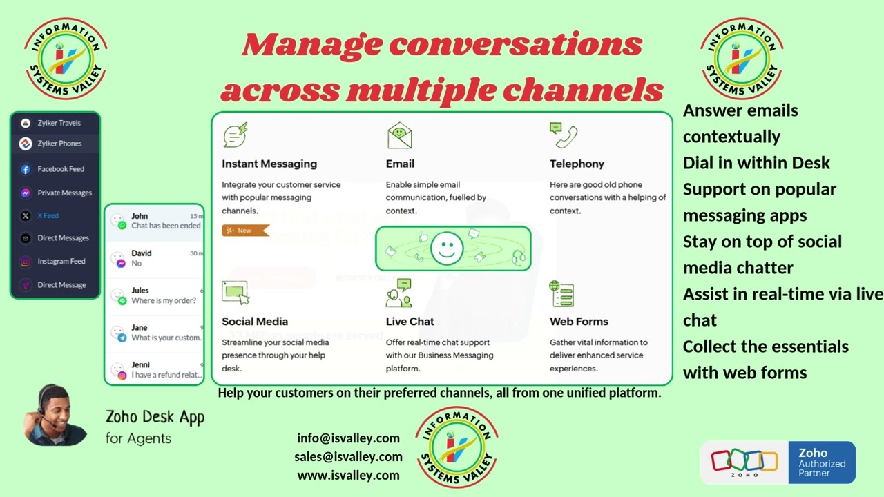 📢 Elevate Your Customer Support with Zoho Desk – The #1 Helpdesk Software! 🚀#isvalley