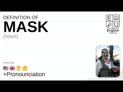 MASK meaning, definition & pronunciation | What is MASK? | How to say MASK