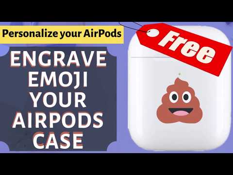 Free Engrave Emoji Airpods Case By Apple !!😃 💩❤️Cool Ideas to Engraving Airpods Pro Case