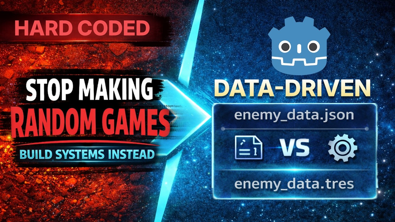 Beginner Game Dev? Stop Hardcoding Everything || Use Data-Driven Design Instead
