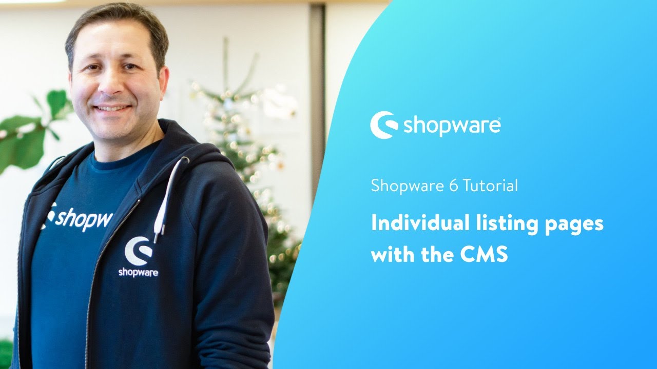 Individual listing pages with the CMS (Shopware 6 Tutorial EN)
