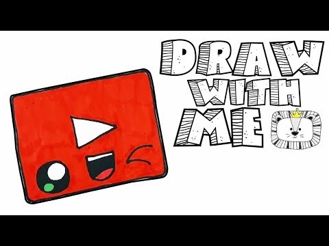 How to Draw a Youtube Logo . Learning Coloring Pages for Kids. LEON ART