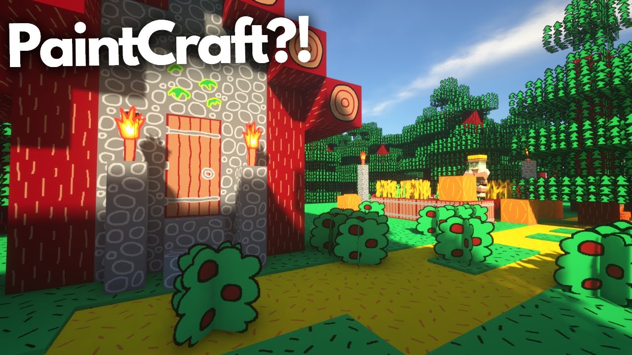 This turn Minecraft into Paint! MS Painted Showcase 1.19 [4k/60]