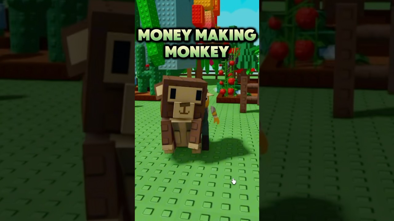 Make Double The Money In Grow A Garden With A Monkey in Your Garden #growagarden #robloxfyp #roblox