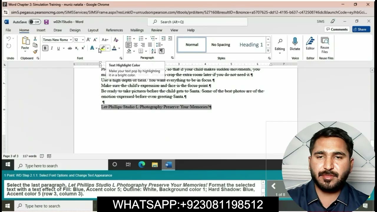 Word Chapter 2 Simulation Training | Word Chapter 2 Simulation Training