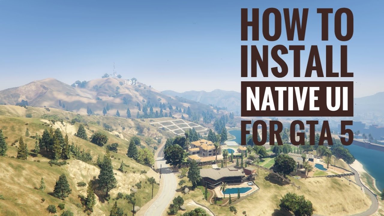 How to Install NativeUI for GTA 5 | SR |