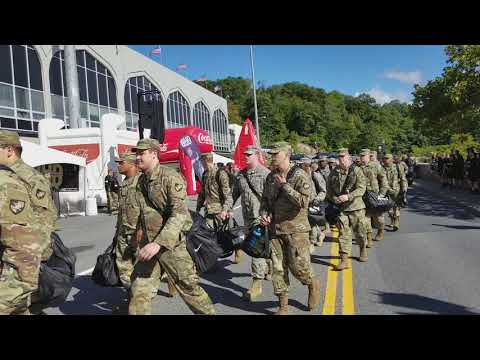 Army Football Team Welcomed to Buffalo Game on Black Knights Alley