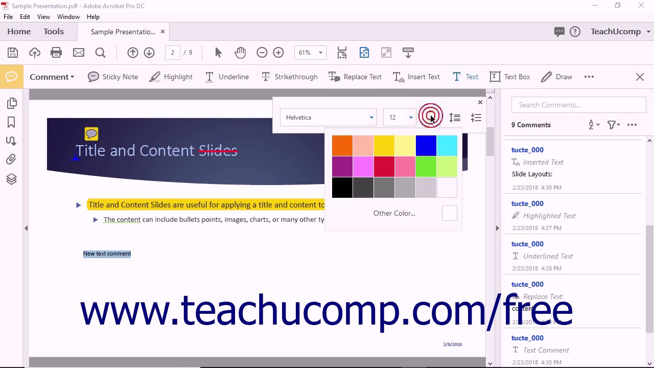 Acrobat Pro DC Adding Comments and Annotation- Adobe Acrobat Pro DC Training Tutorial Course