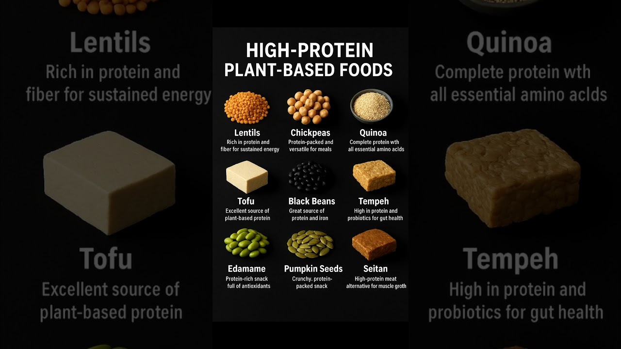 Top 10 High-Protein Plant-Based Foods for Muscle Growth 🌱