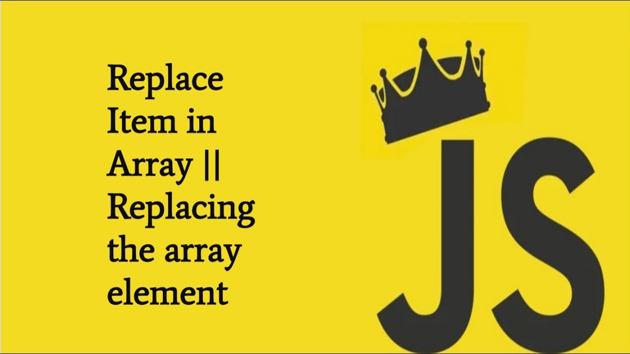 How to replacing the array element