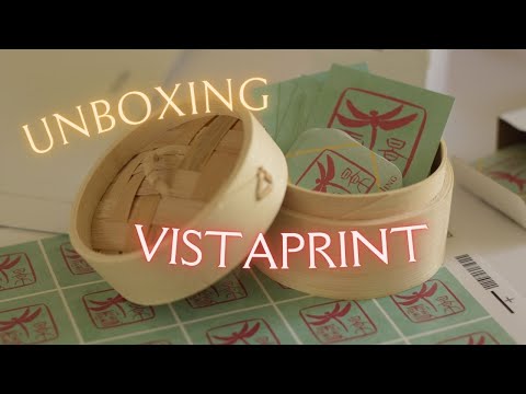 Unboxing Vista Print for Small Business // Stickers, Cards, Tags
