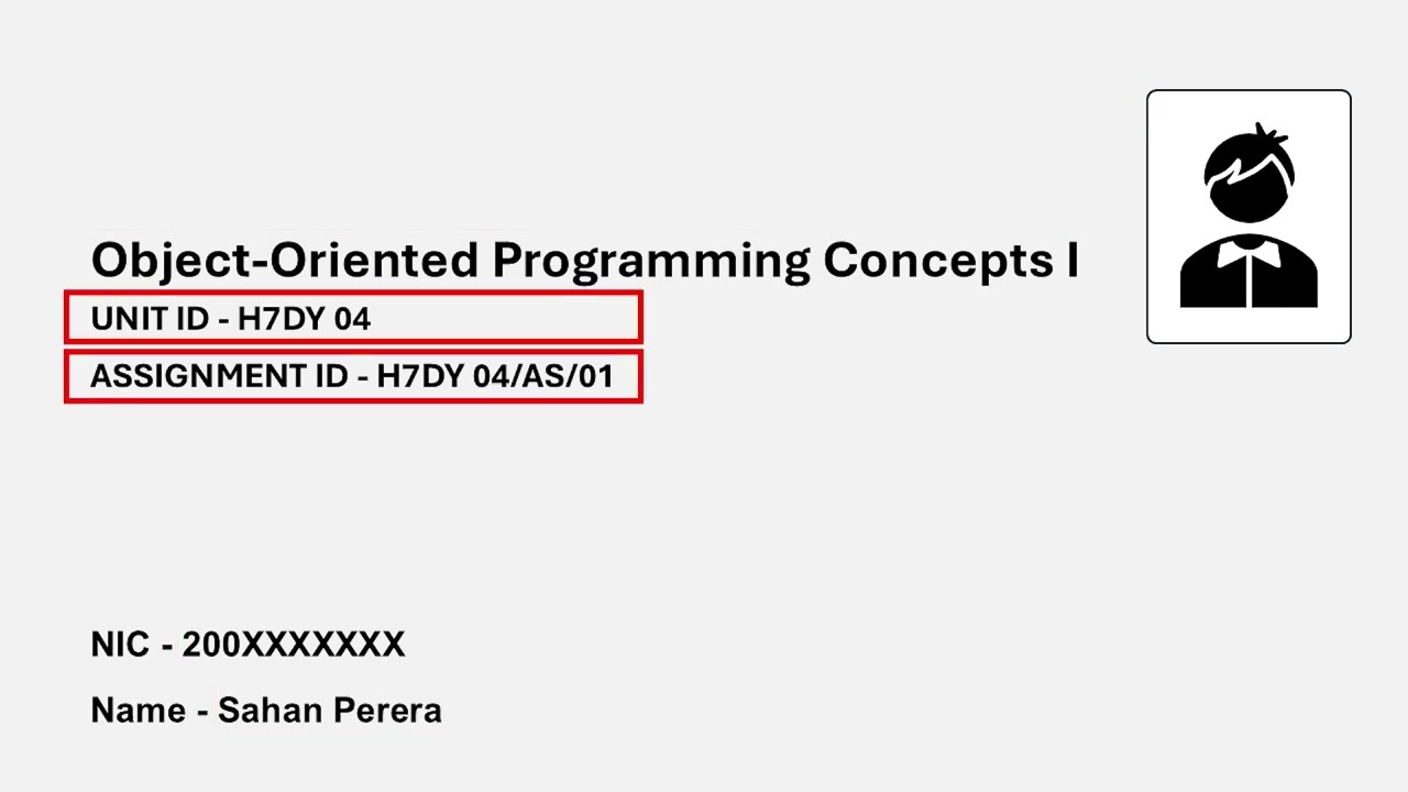 OOPC I Assignment Guidelines