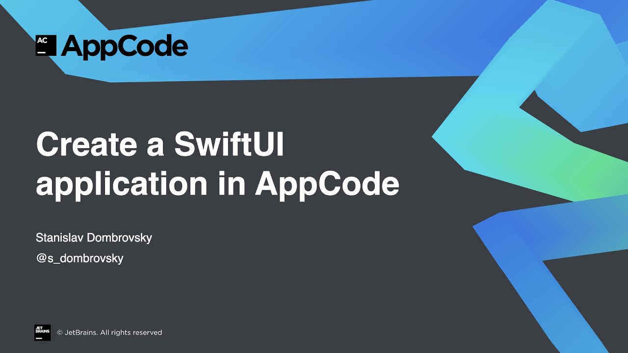 Create a SwiftUI application in AppCode