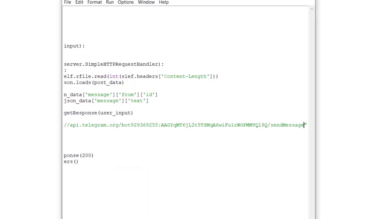 Telegram Bot - Part 6 - App 1 - Echo Server In Python