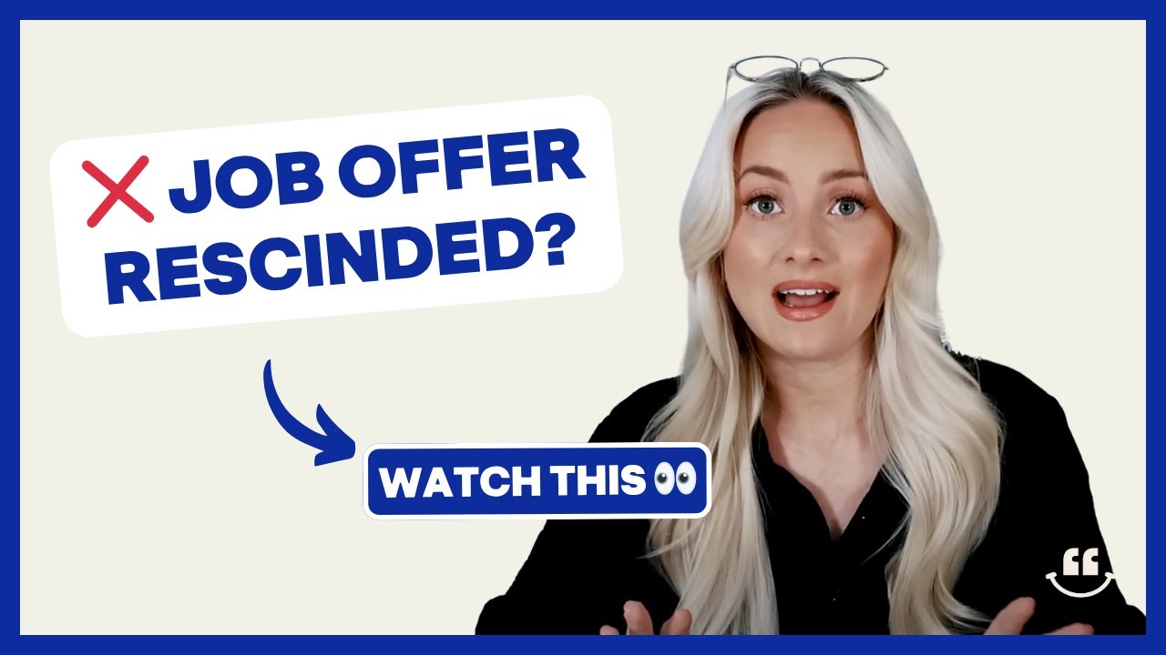 Job Offer Rescinded? Here's What To Do | Episode 212