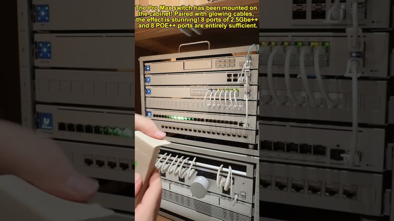 Replacing with the Pro Max switch inside the rack cabinet