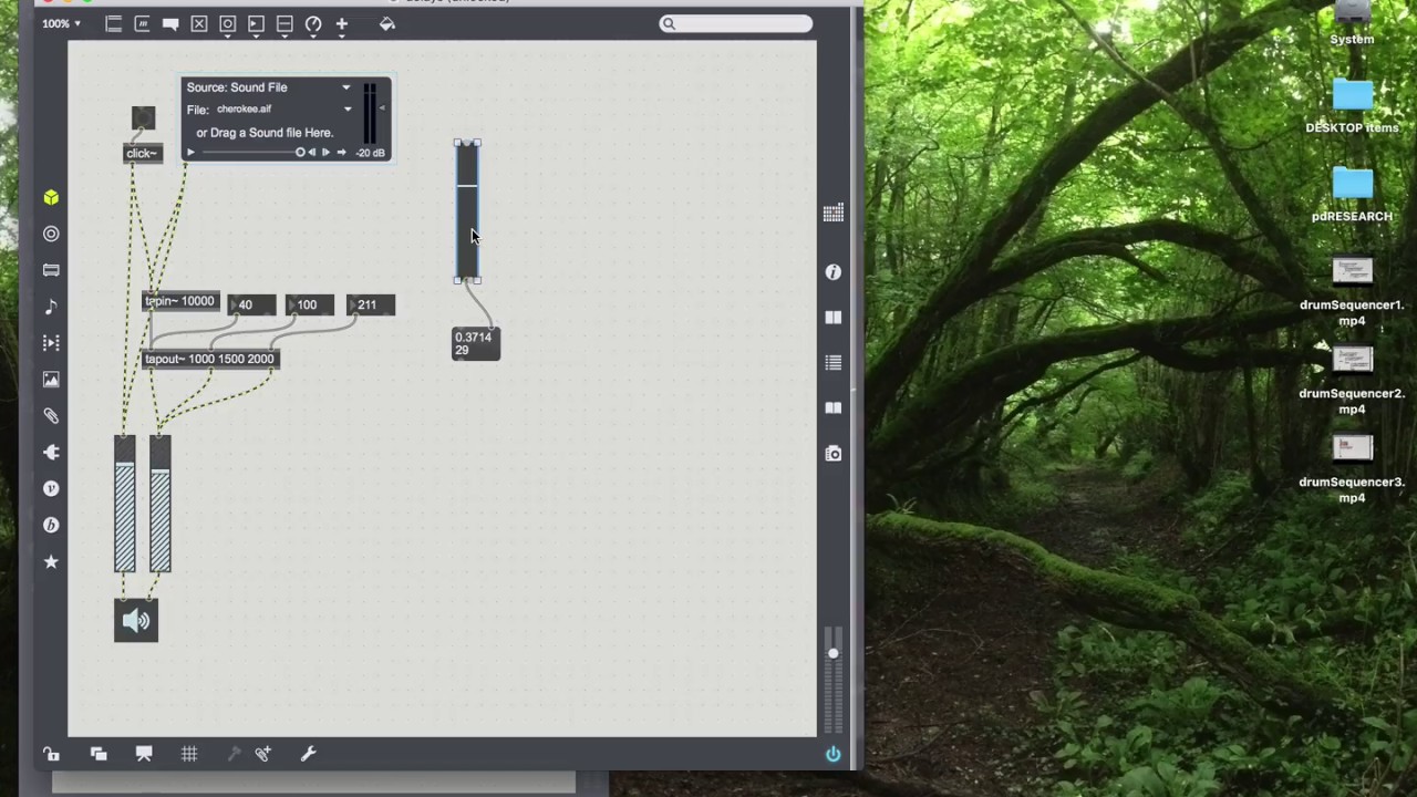 Max 7 Tutorials: 8.1b Effects: Delay—multitap delay