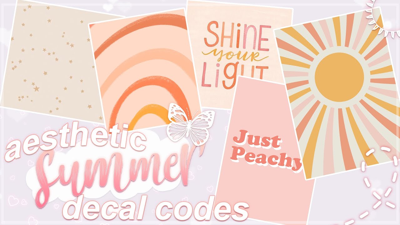 Bloxburg: Aesthetic Summer Decals + How I Make Them (tutorial)