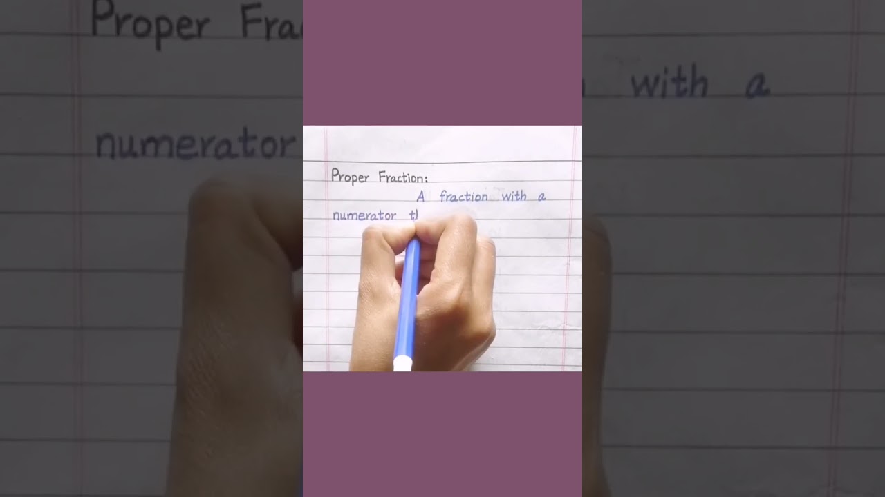 Proper Fraction #shorts
