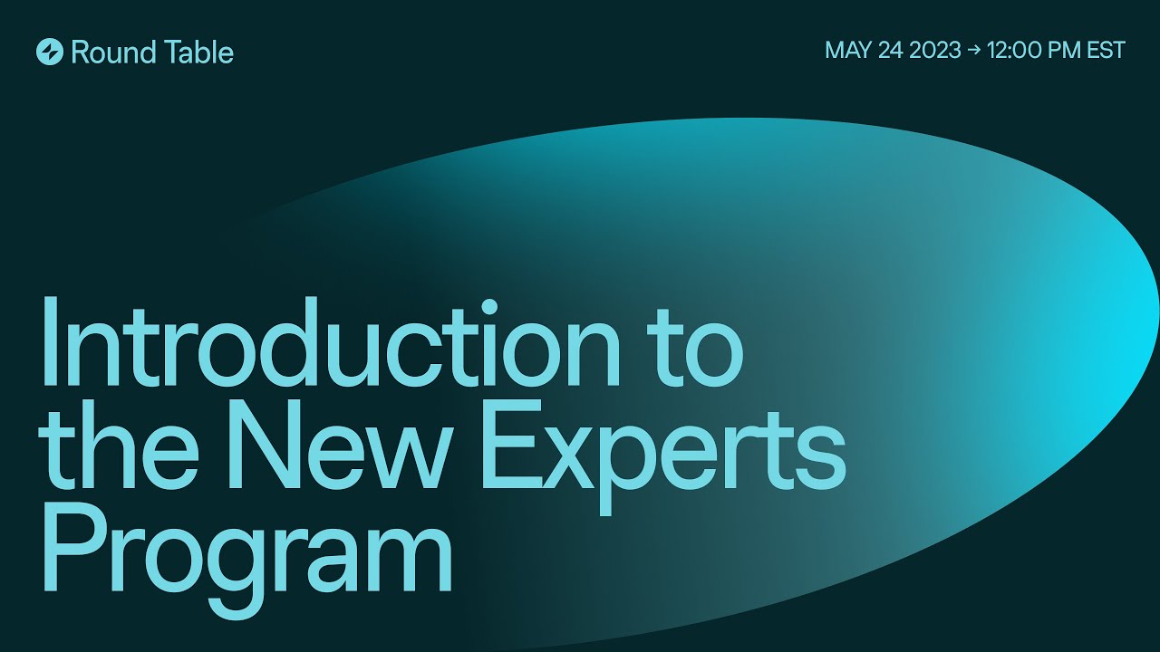 Glide Round Table: Introduction to the experts program