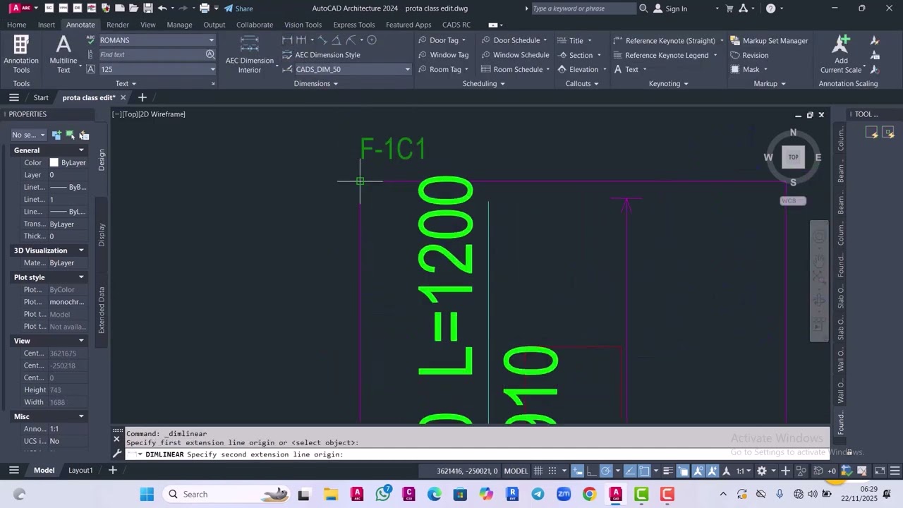 PAD BASE DETAILING WITH CADS RC