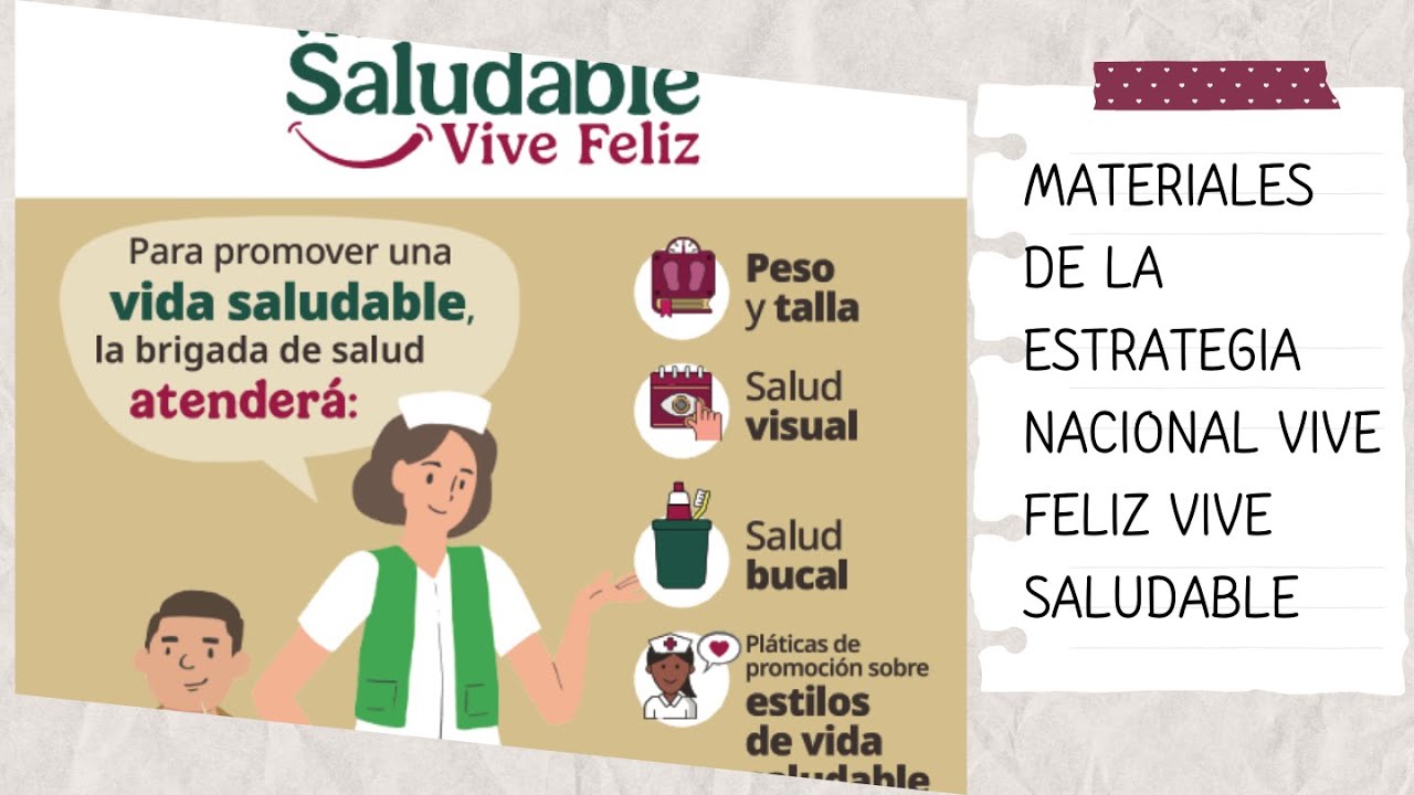 Cartel y consentimiento informado estrategia nacional VIVE SALUDABLE VIVE FELIZ