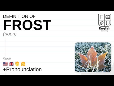 FROST meaning, definition & pronunciation | What is FROST? | How to say FROST