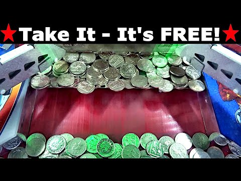 Take It - It's FREE! - Amusement Arcade Coin Pusher Gambling Game Video Download