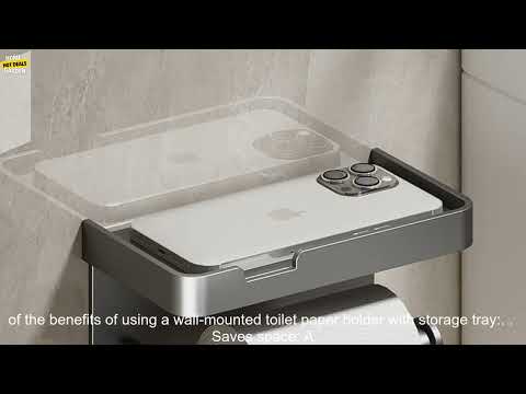 1005005989397279 Large Toilet Paper Holder Wall Mounted Roll Holder With Storage Tray T