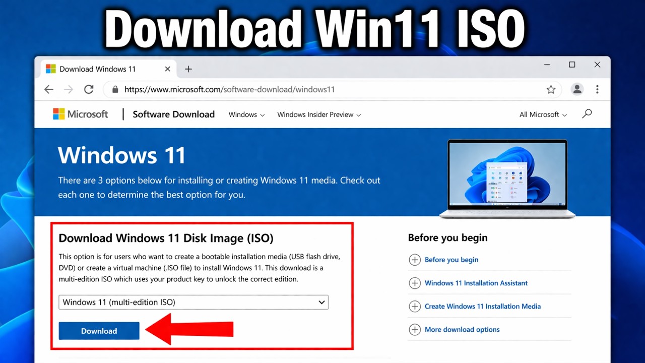 ✅ Download Windows 11 ISO FREE from Microsoft (Safe & Official 2025)