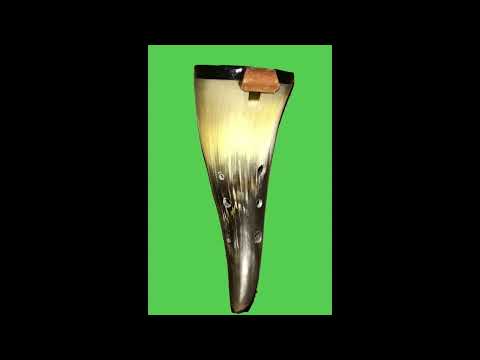 Beautiful Buffalo Horn Tri-Color Ocarina Gemshorn Flute Hand | Reverb