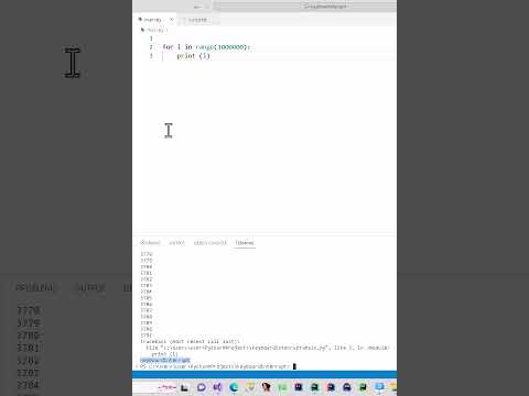 using keyboardInterrupt exception #shorts