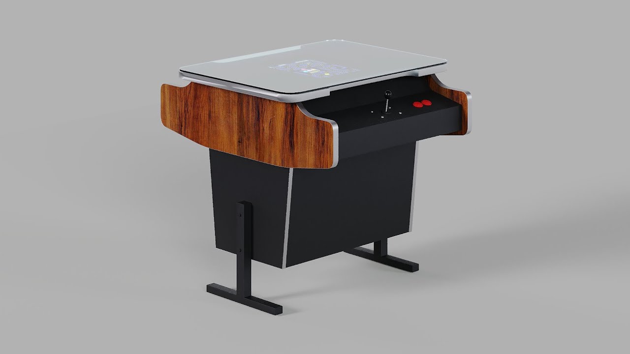 Arcade Game Retro Cocktail Table Machine - 3D Model
