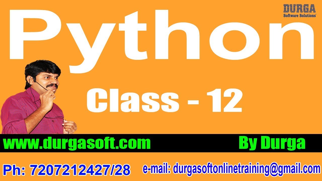 Learn Python Programming Tutorial Online Training by Durga Sir On 17-04-2018 @ 6PM