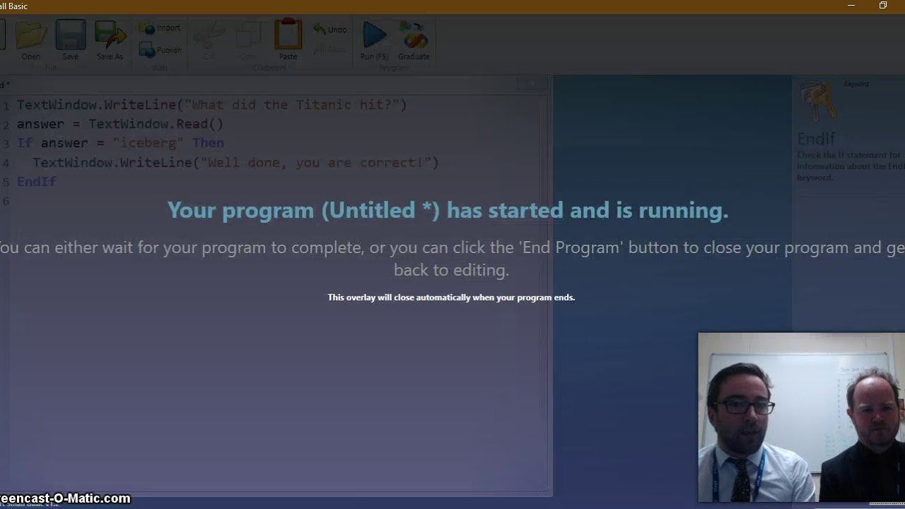 Small Basic - Selection / IF Statements