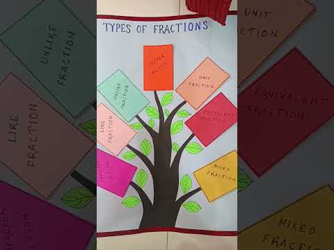 Maths project Types of fraction #shorts