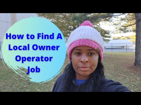 How to Find A Local Owner Operator Job