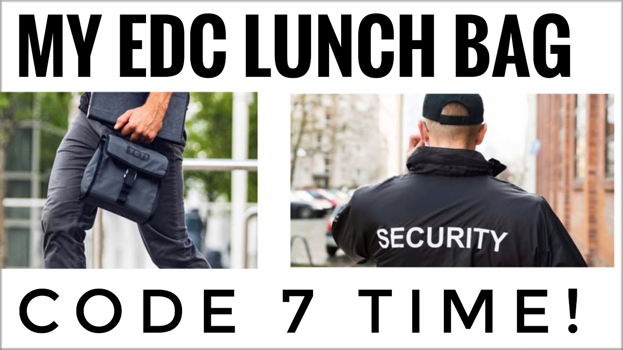 My EDC Lunch Bag for Code 7🥪 #edc #security #yeti