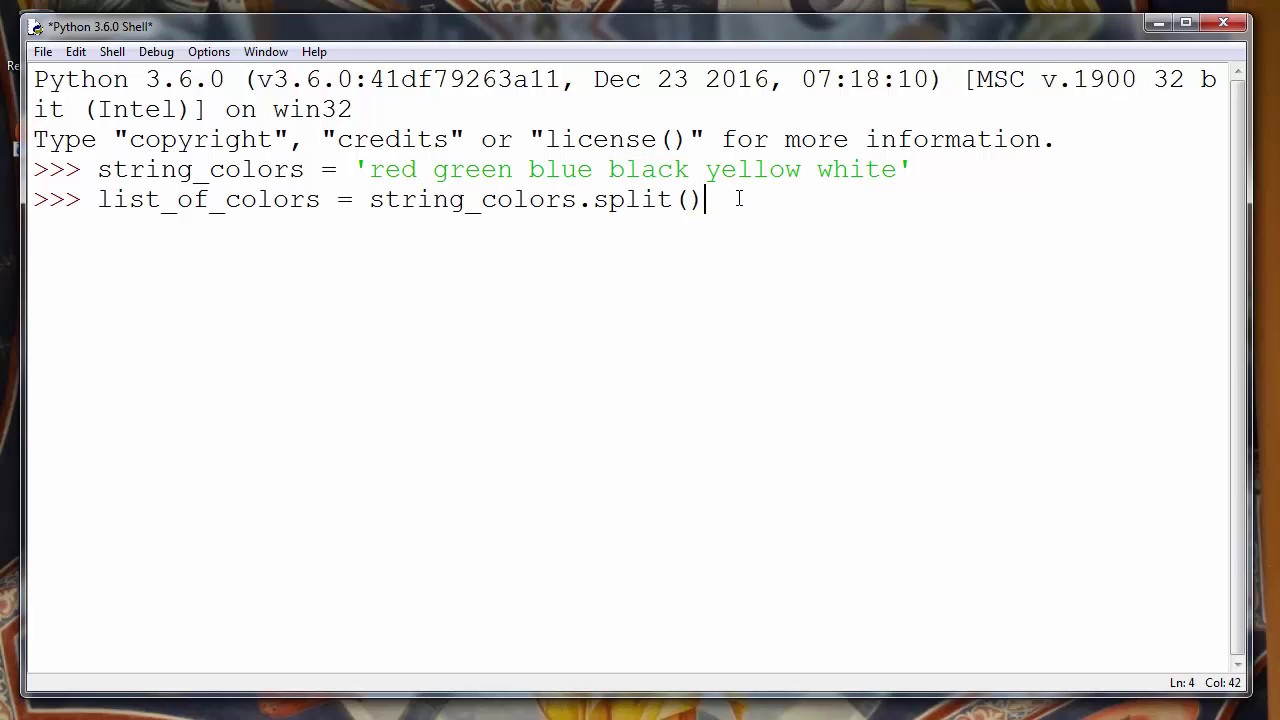 How to Convert String to List in Python programming language - example ( split() method )