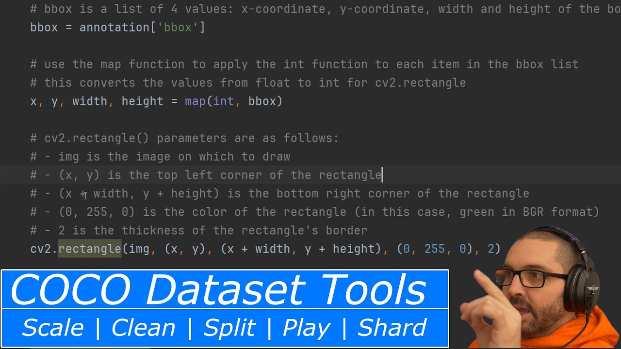 COCO v1 Data Set Tools:  Scale, Clean, Split, Play, Shard. Demo + Code Review + GitHub Repo