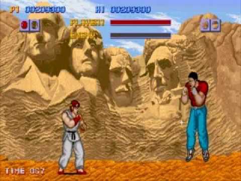 Gameplay completo do Street Fighter 1