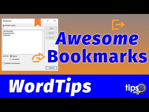 Working with Bookmarks