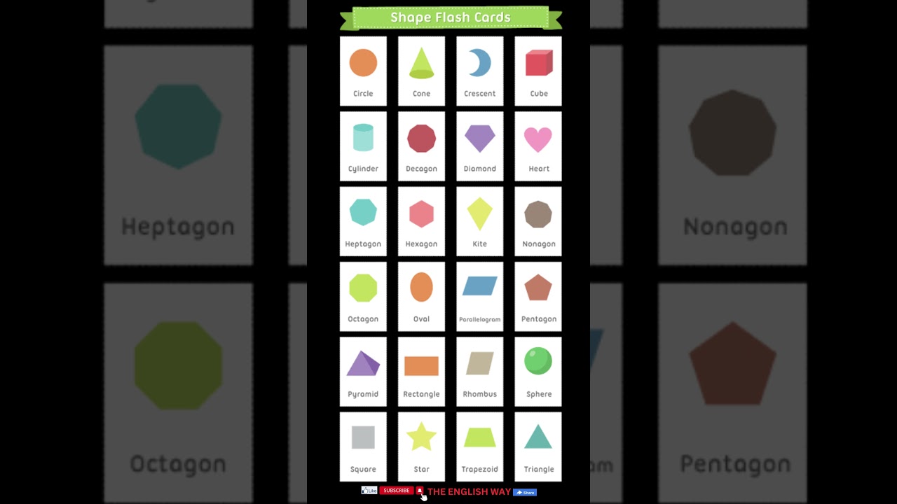 Shapes Flash cards #shorts #viral #cards