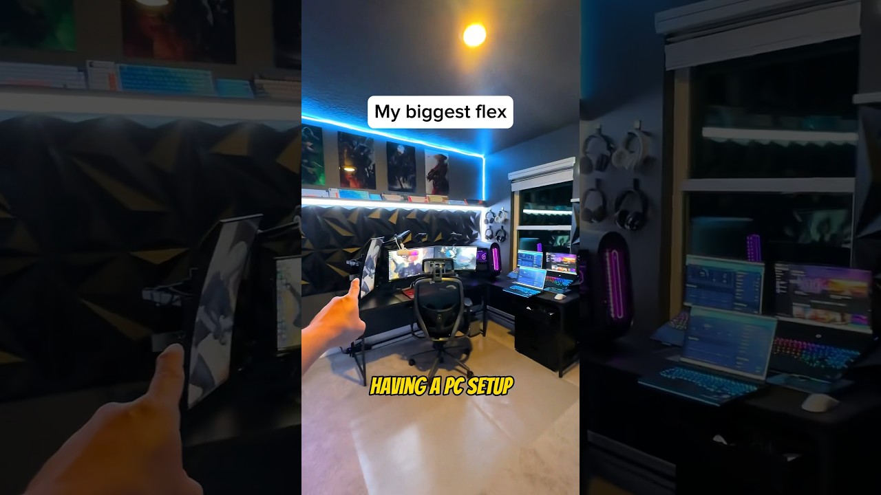 Mic drop 🎤 #theultimatenerd #gamingsetup #gamingroom #gamer