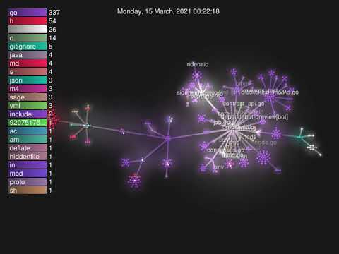 Idena Git History Visualisation