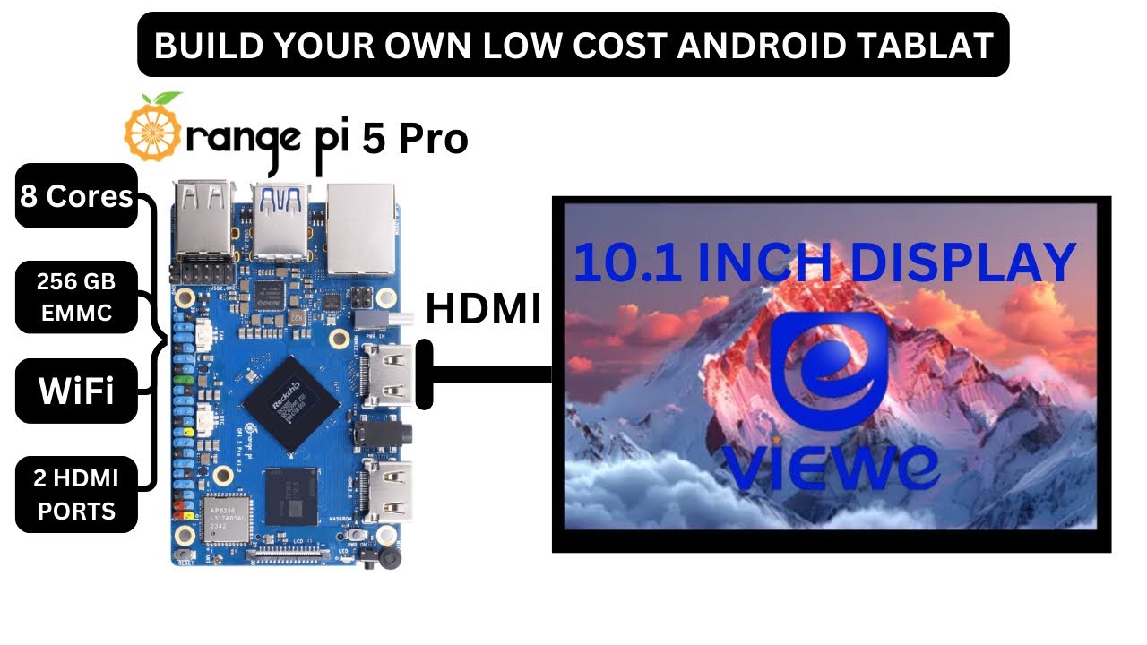 DIY Android Tablet Using Orange pi 5 Pro