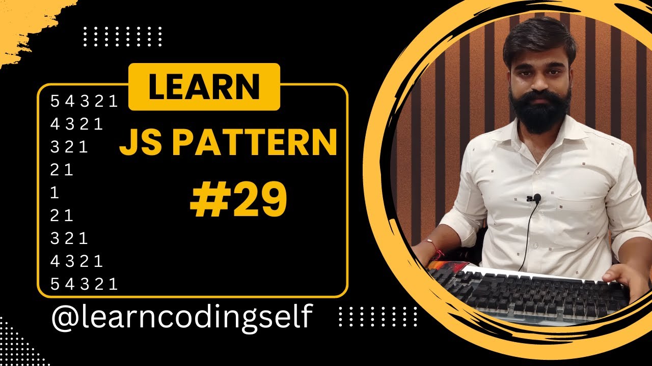 pattern program in #javascript in Hindi pattern29